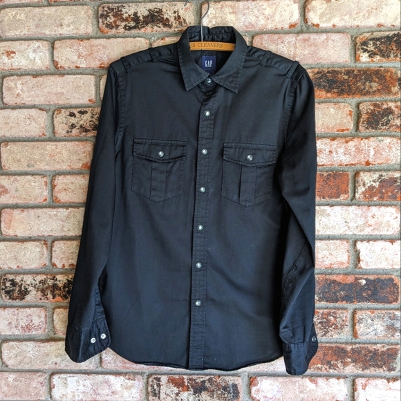GAP | Shirts | Gap 0 Cotton Black Oxford Button Down Size Small | Poshmark